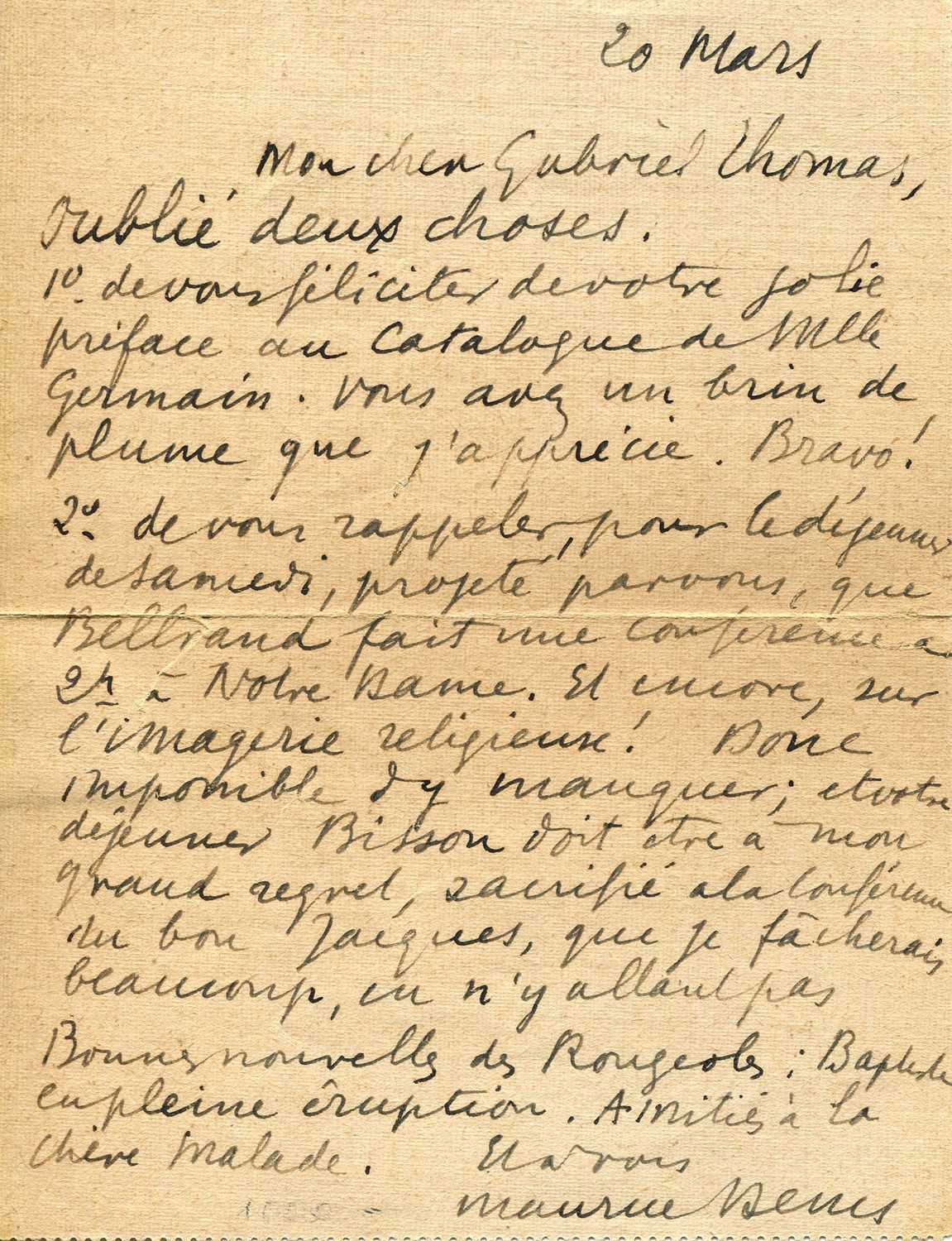 Lot 1183 - DENIS MAURICE: (1870-1943)
