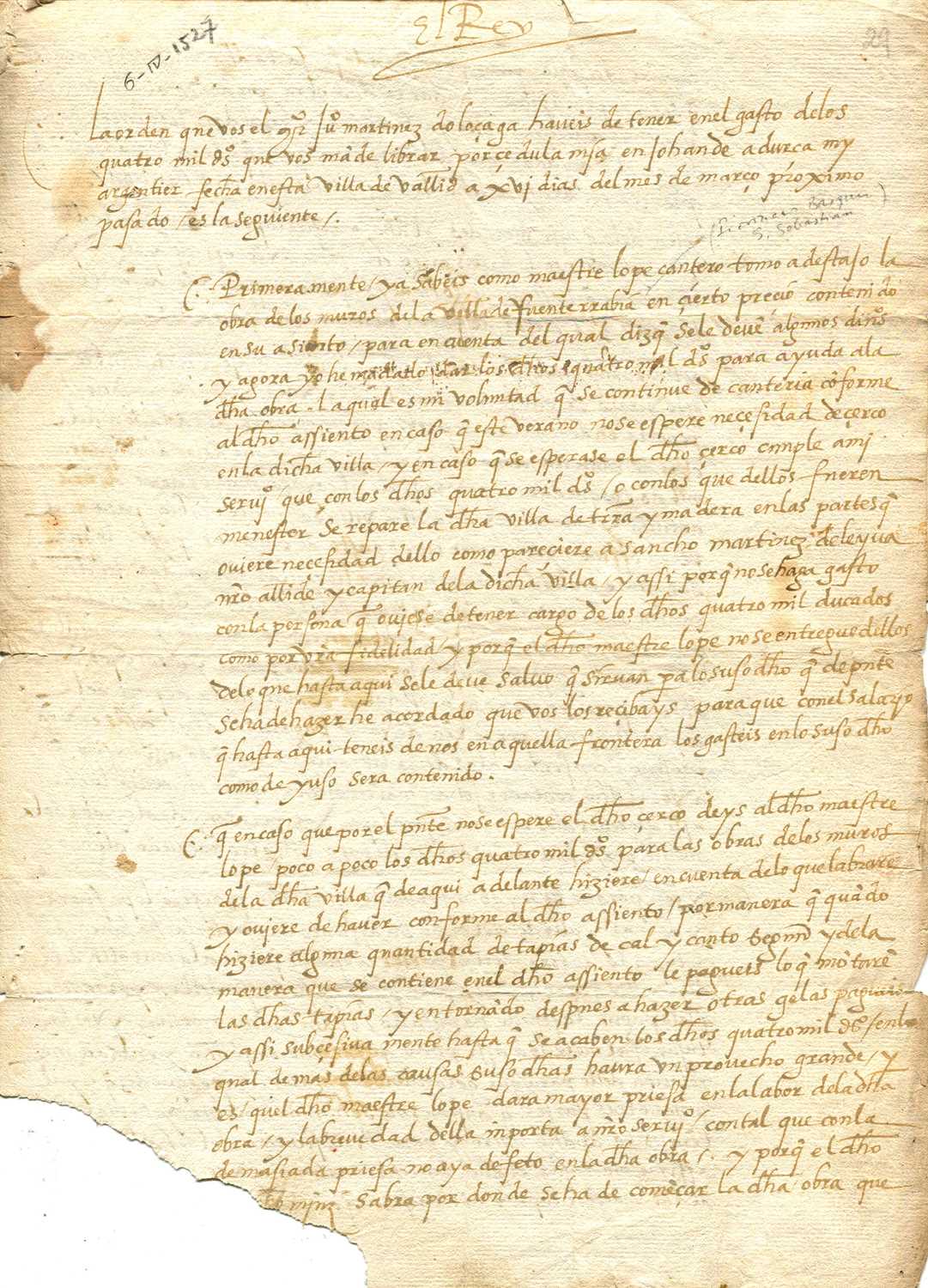 Lot 1270 - CHARLES V: (1500-1558)