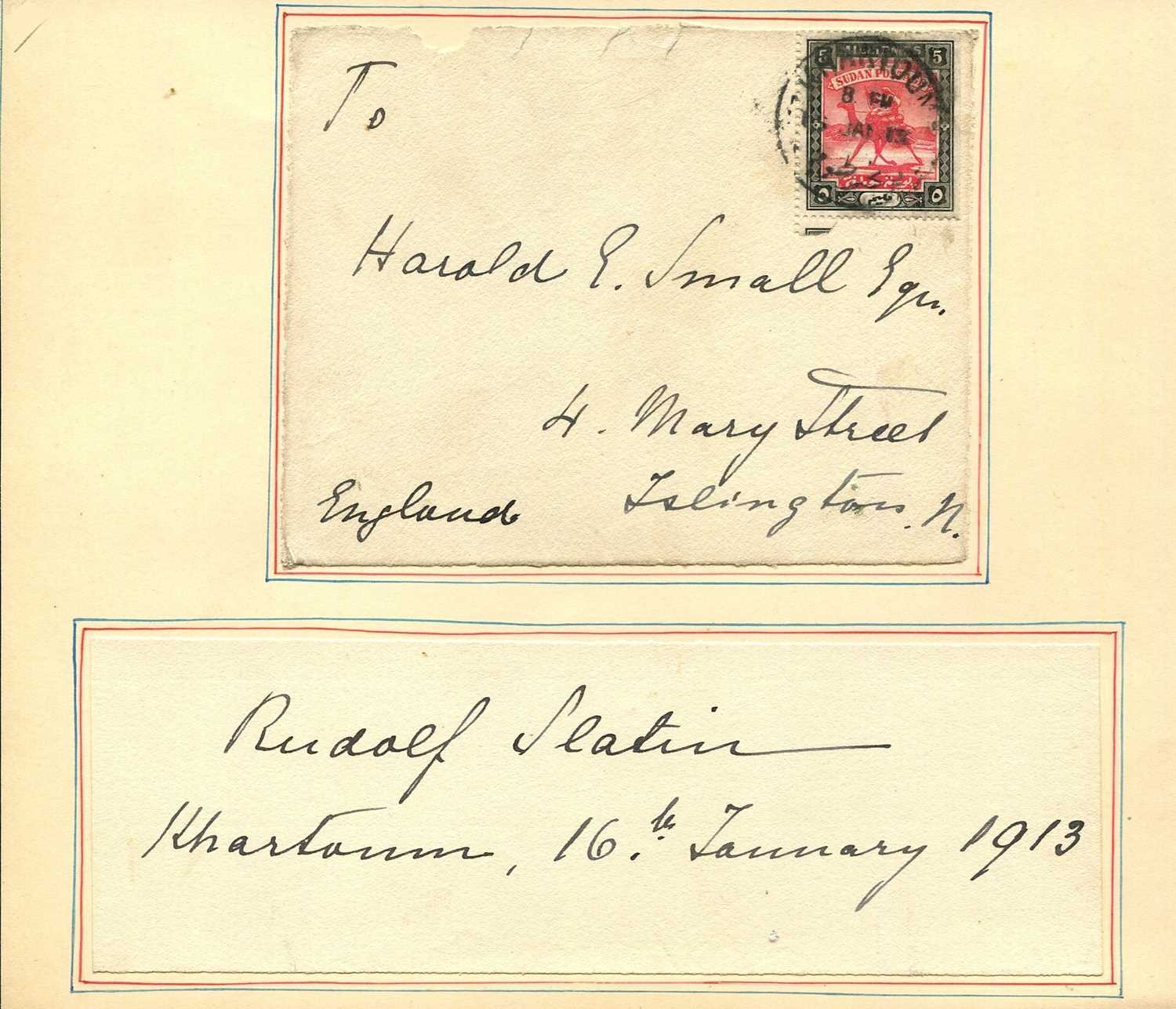 Lot 1161 - SLATIN RUDOLF CARL VON: (1857-1932)