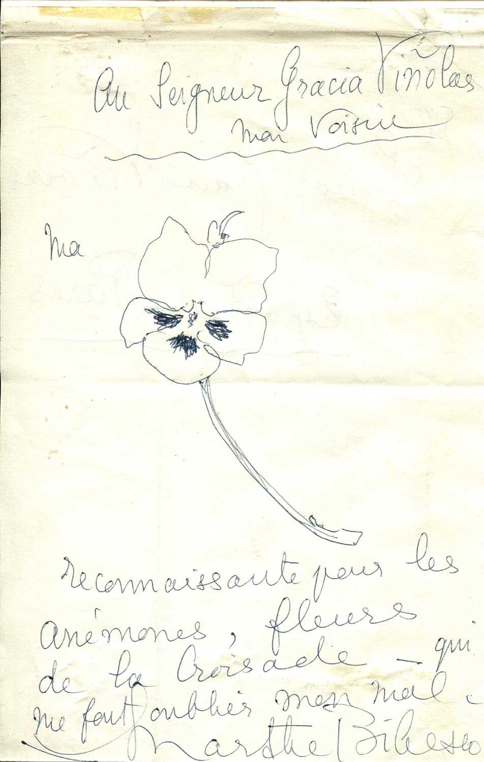 Lot 1073 - BIBESCO MARTHE: (1886-1973)