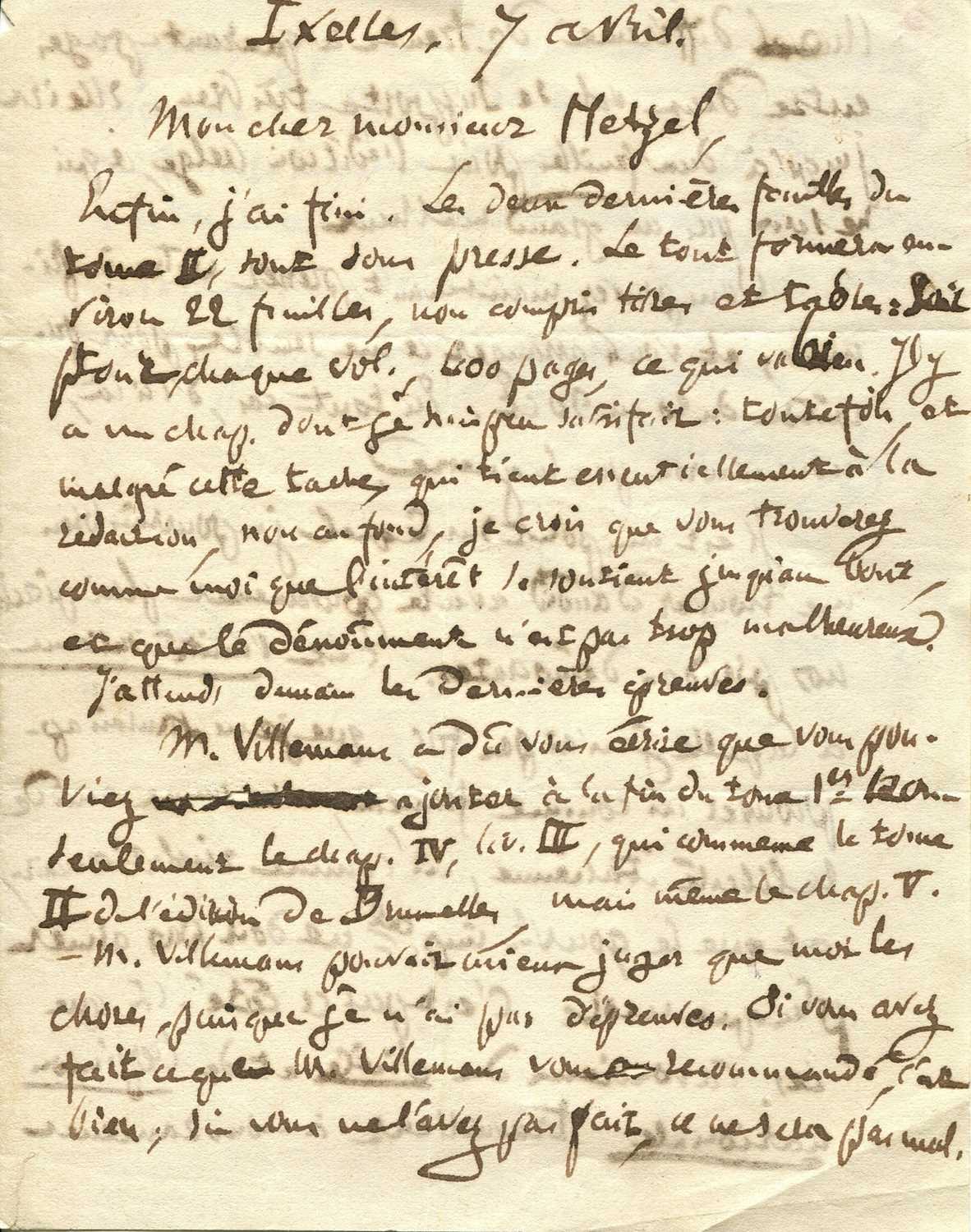 Lot 1462 - PROUDHON PIERRE-JOSEPH: (1809-1865)