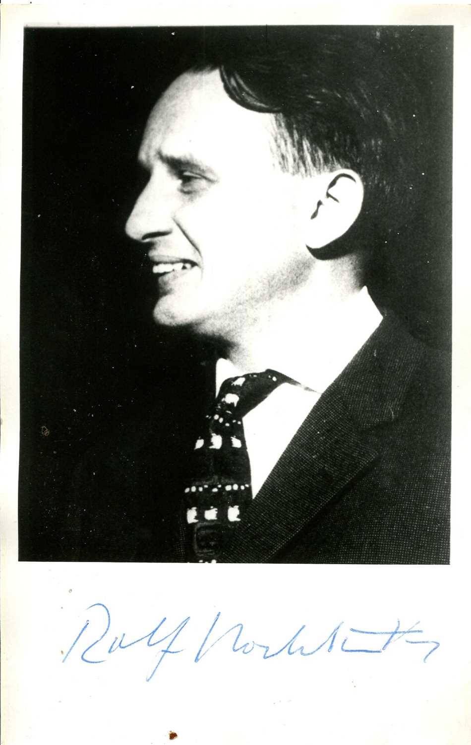 Lot 886 - HOCHHUTH ROLF: (1931-2020)