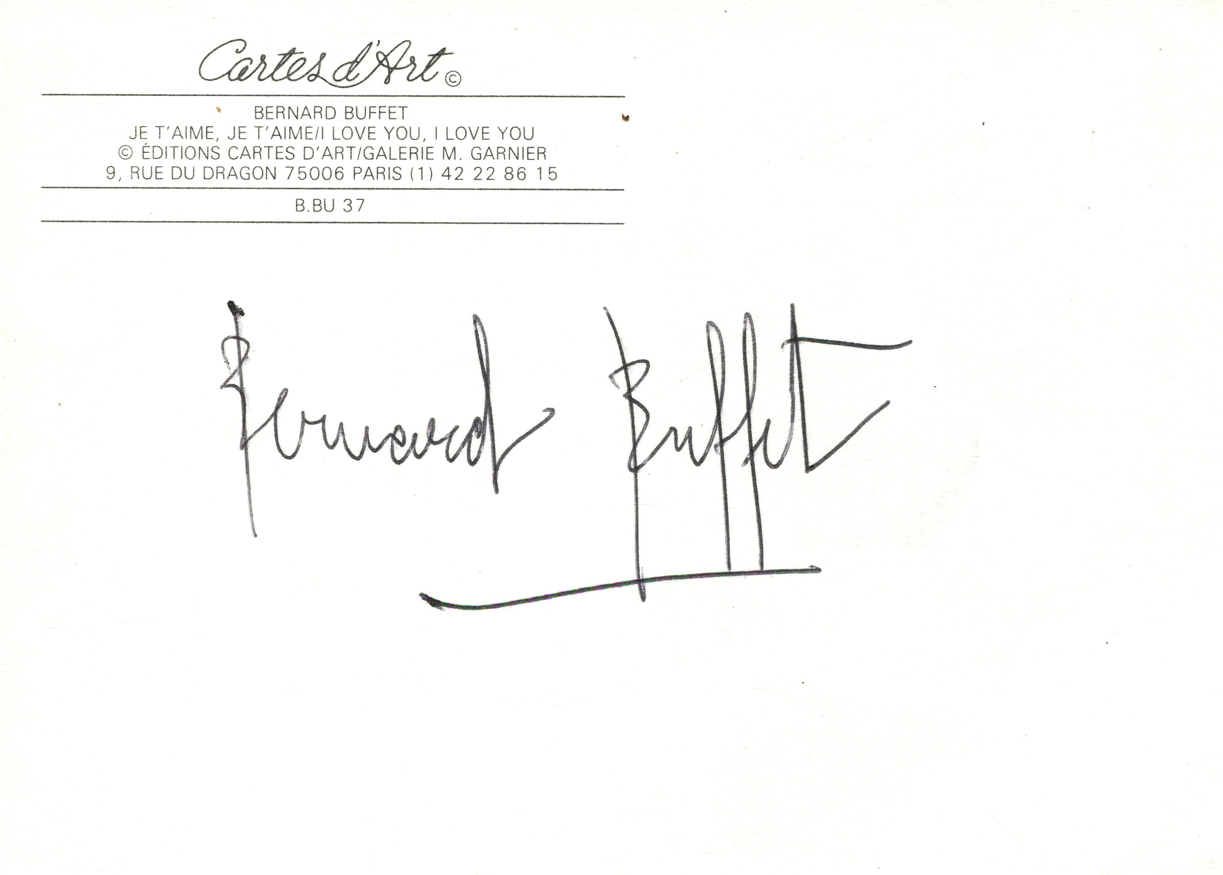 Lot 632 - BUFFET BERNARD: (1928-1999)