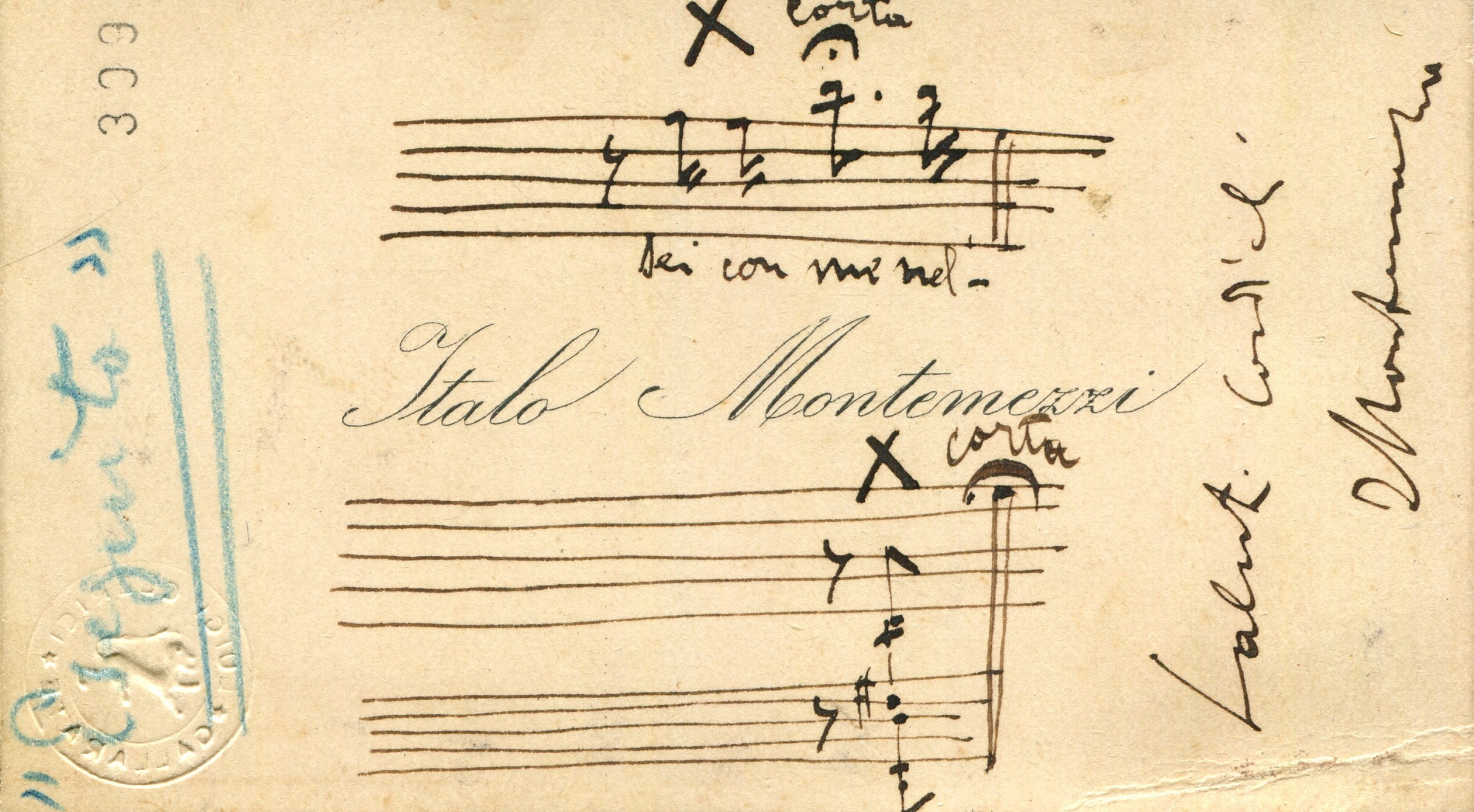 Lot 425 - ITALIAN COMPOSERS & MUSICIANS: